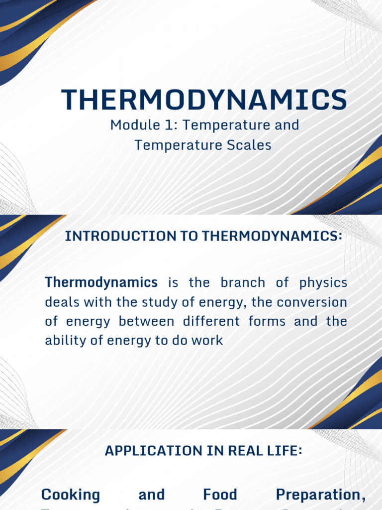 Temperature and Temperature Scales - Module 1 | PDF