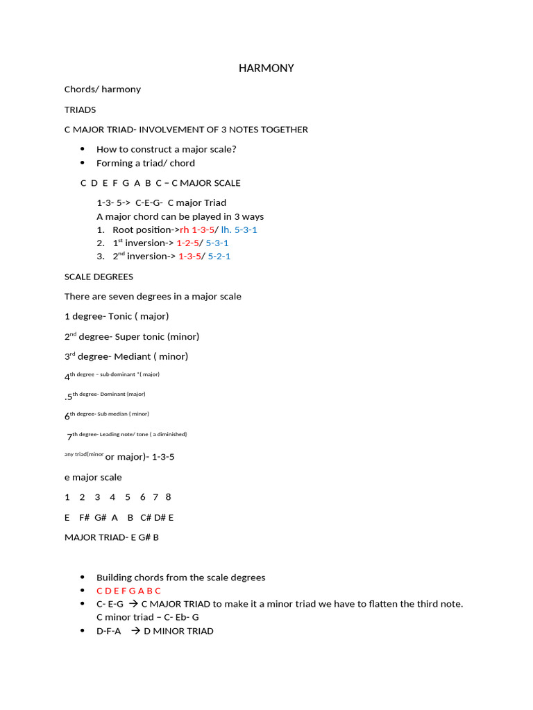 HARMONY | PDF