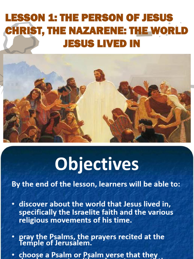 Lesson 1 The World of Jesus | PDF | Jesus | Second Temple