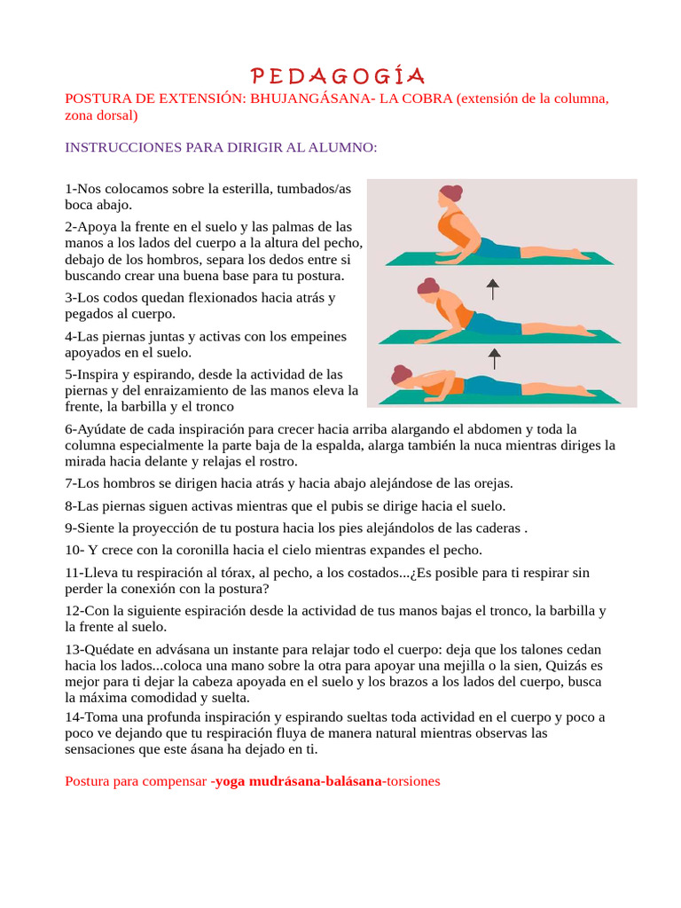 Pedagogía de Posturas para Exámen | PDF | Pie | Pelvis