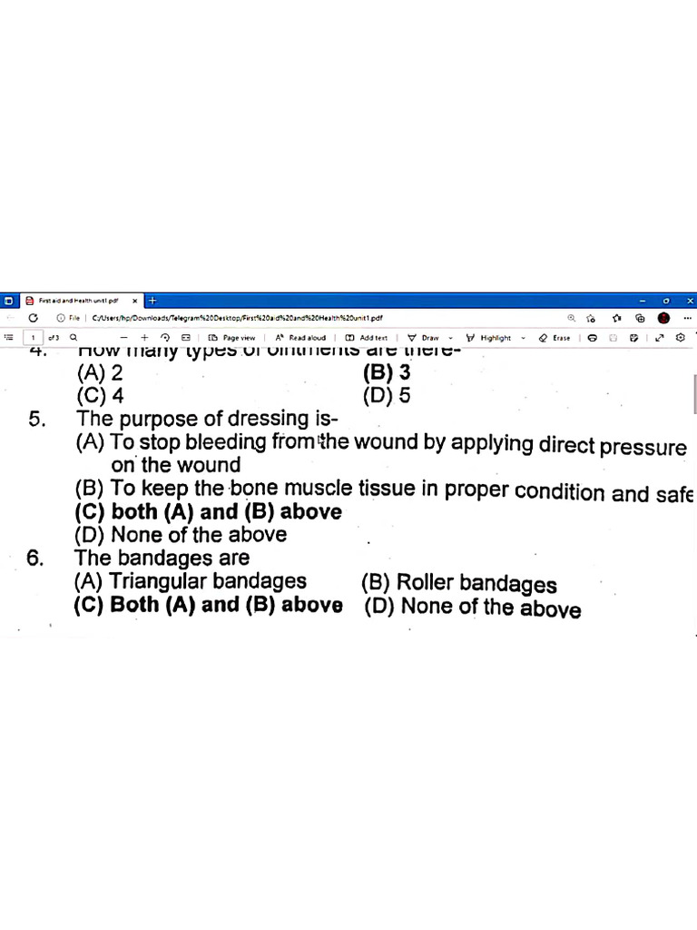 First Aid Unit 1 | PDF