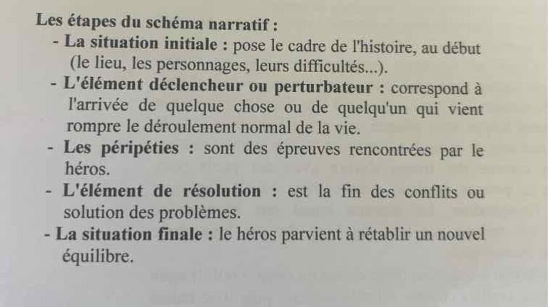 Les Étapes Du Schéma Narratif | PDF