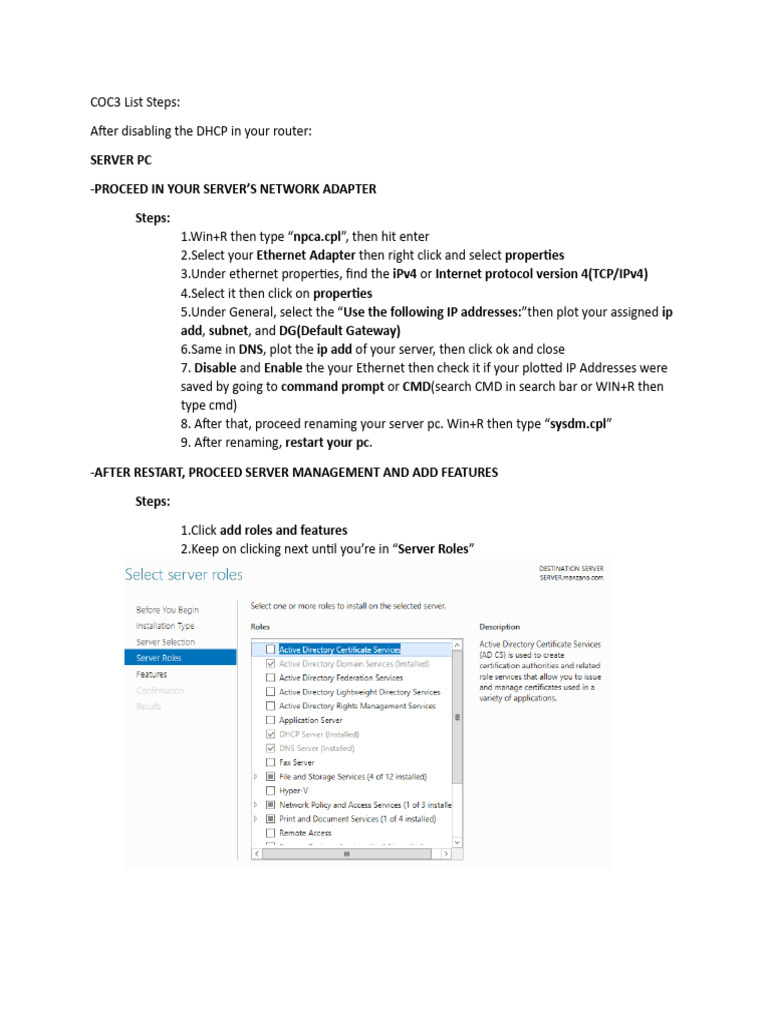 COC3 List Step Latest Update | PDF | Group Policy | Domain Name System