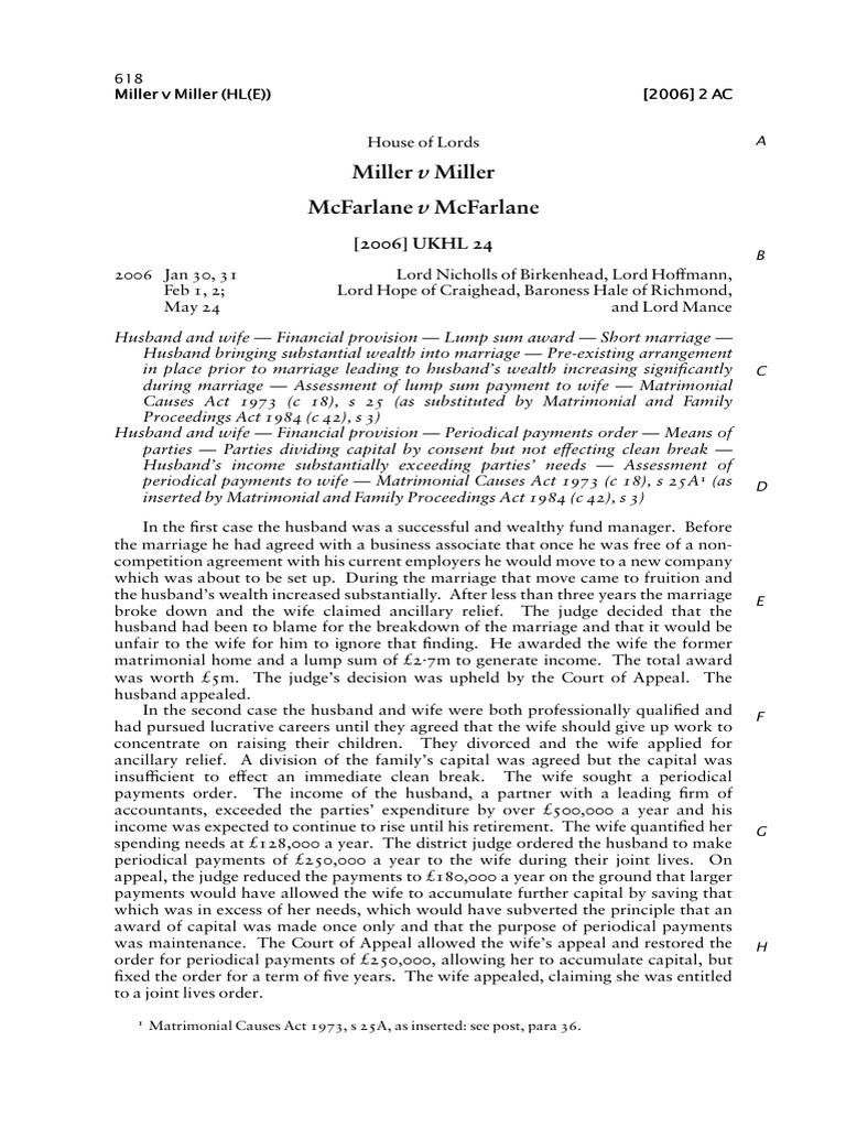 618 Miller v Miller | PDF | Marriage | Divorce