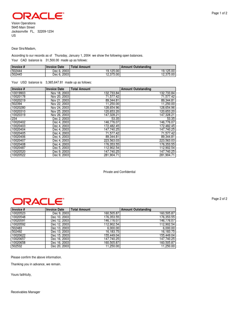 Balance Letter - Publisher Template | PDF | Finance & Money Management