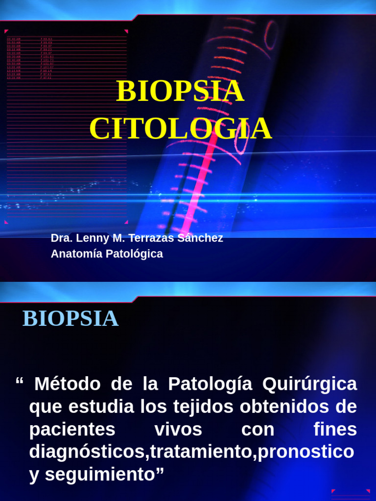 Clase 2 Biopsia Citologia | PDF | Biopsia | Enfermedades y trastornos