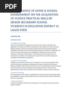 School Based Projects (SBPS) | PDF | Learning | Educational Assessment