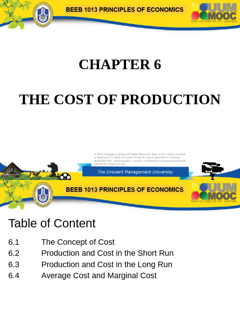 The Cost of Production | PDF | Profit (Economics) | Marginal Cost