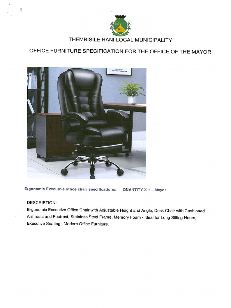 Office Furniture RFQ | PDF