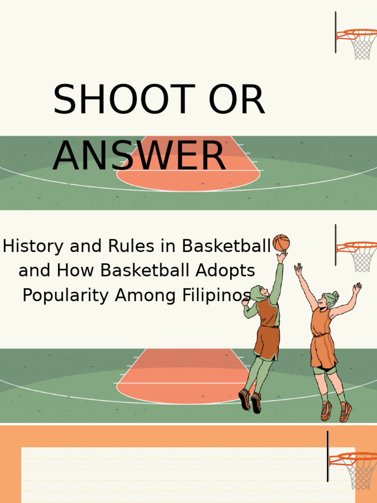 Basketball Education Presentation in Green Orange Illustrated Style ...
