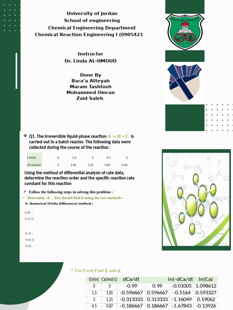Reaction 1 Slides Without Graphical Solution | PDF | Reaction Rate ...