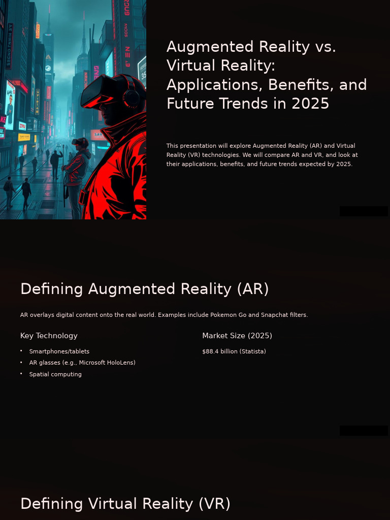 Augmented Reality vs Virtual Reality Applications Benefits and Future ...