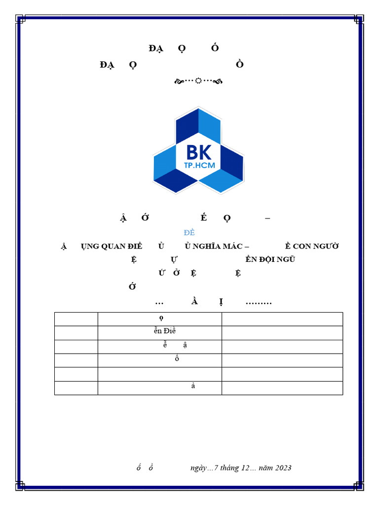BTL Triết - L14 - Nhóm 10 | PDF