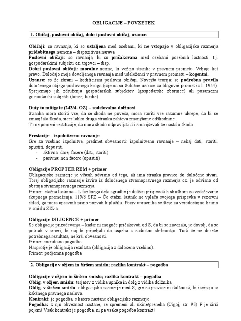 Obligacije Zapiski | PDF