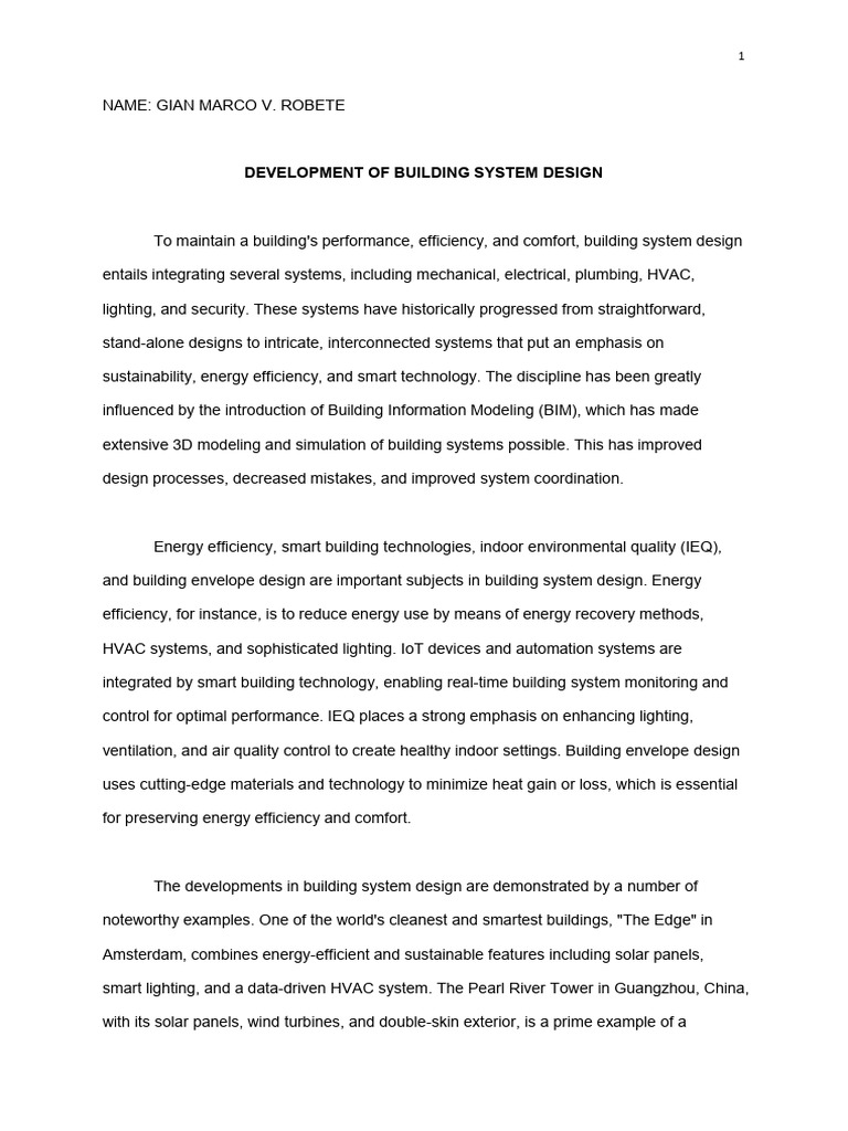 Building System Design Essentials | PDF | Building Automation ...