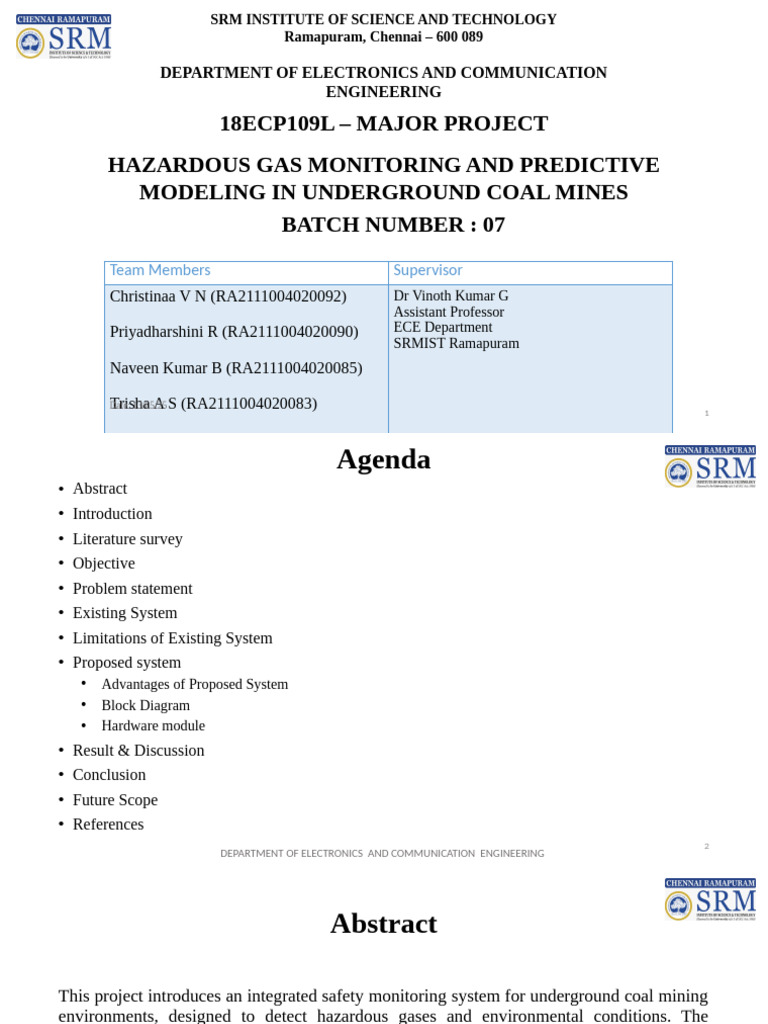 Hazardous in Underground Mines | PDF | Sensor | Internet Of Things