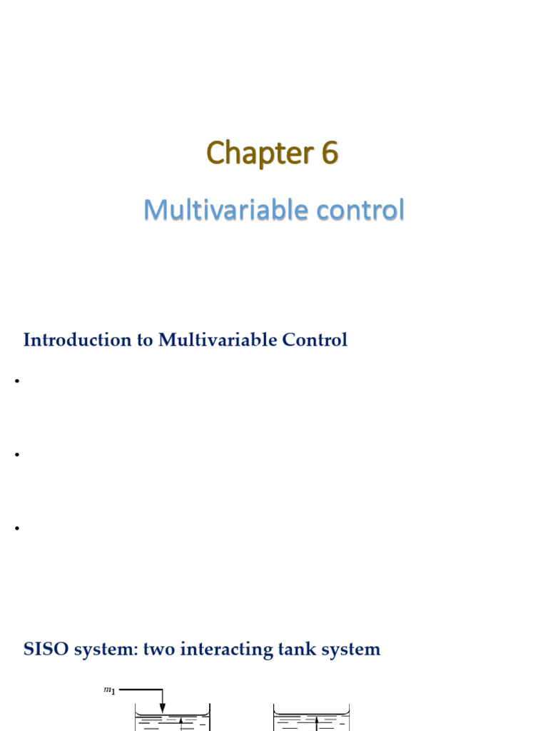 CH-6-Multivariable control | PDF | Matrix (Mathematics) | Applied ...