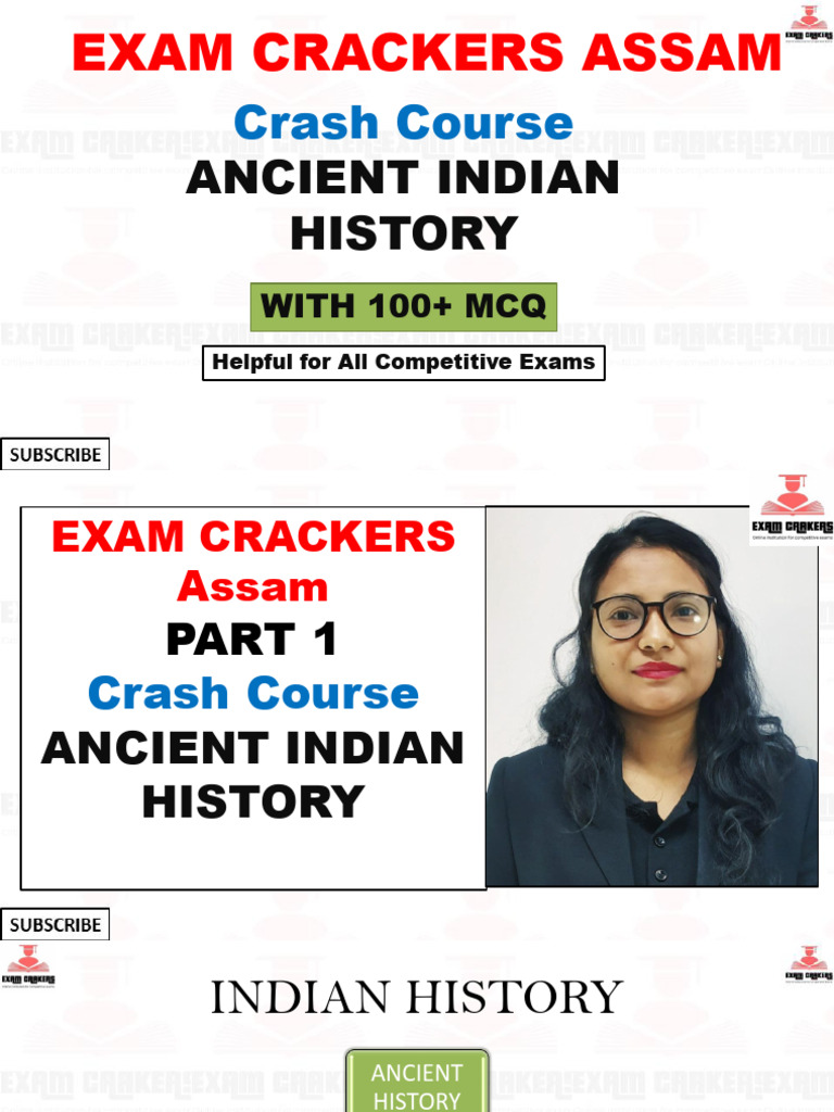 Ancient Indian History Exam Guide | PDF | Vedas | Hindu Texts
