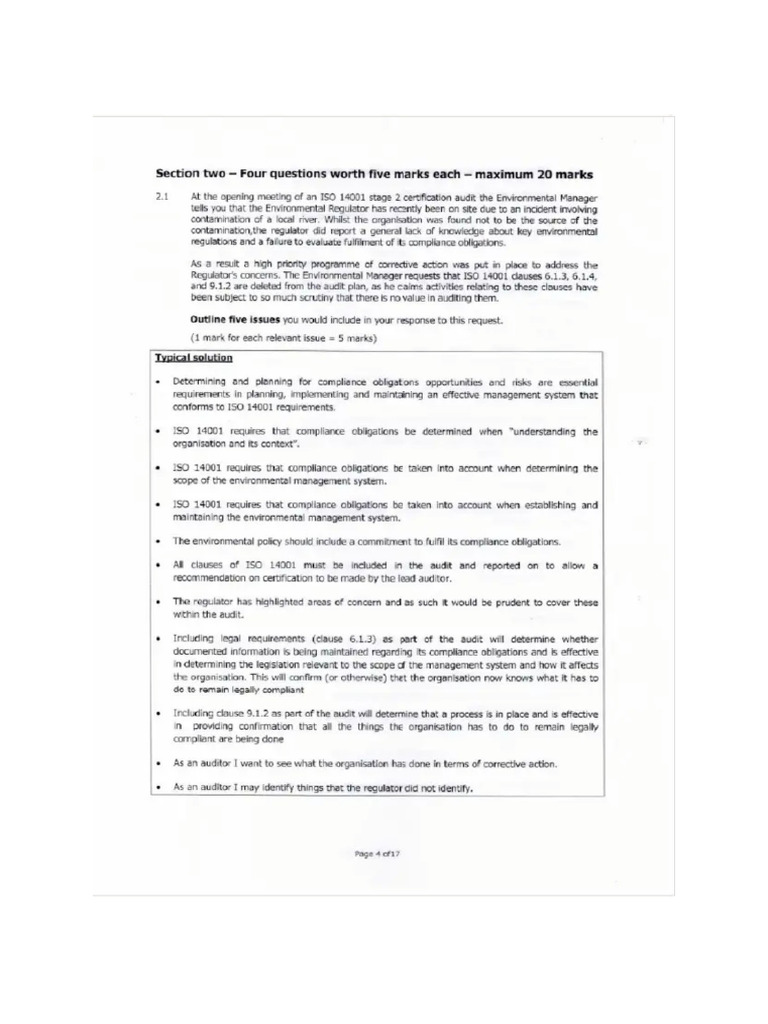 ISO 14001 Q&A - Page 4 | PDF
