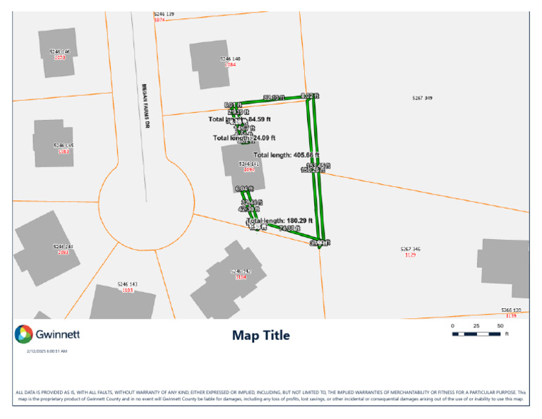 Gwinnett County Map Usage Disclaimer | PDF