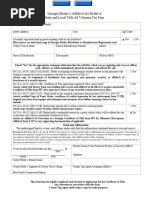 Georgia MV-1 Vehicle Title Application | PDF | Lease | Driver's License