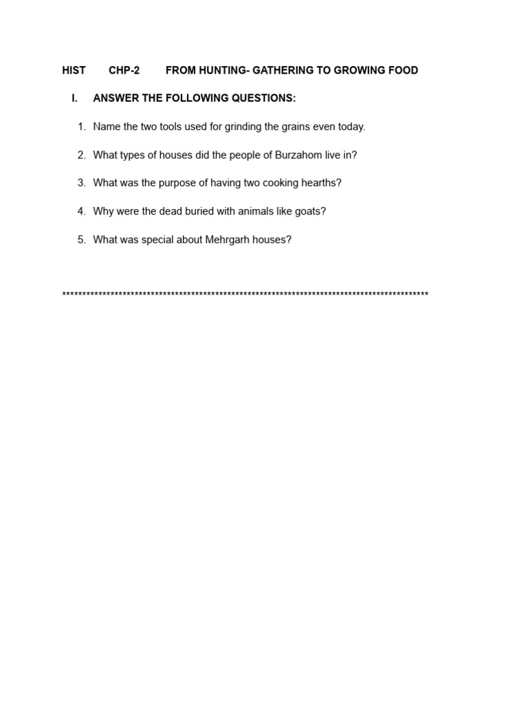 His Chp2 Practice Question - 1 | PDF