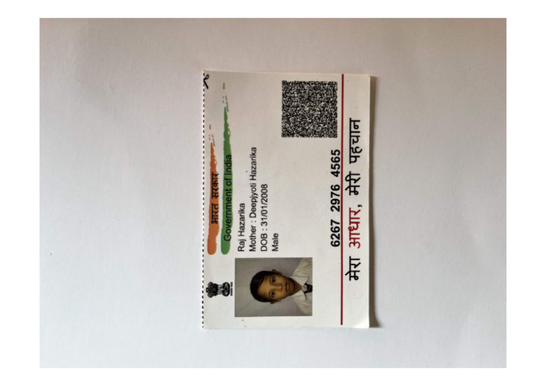 Adhaar card | PDF