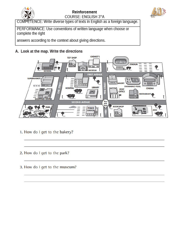 3A Unit 2 Reinforcement (Directions) | PDF
