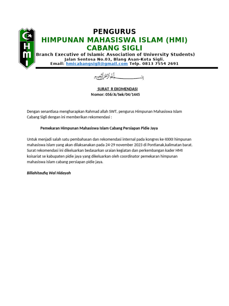 DRAF PEMEKARAN CABANG | PDF