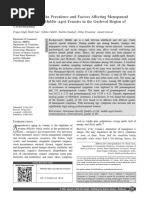 Menopause Symptom Scale Greene Climacteric | PDF | Lifestyle