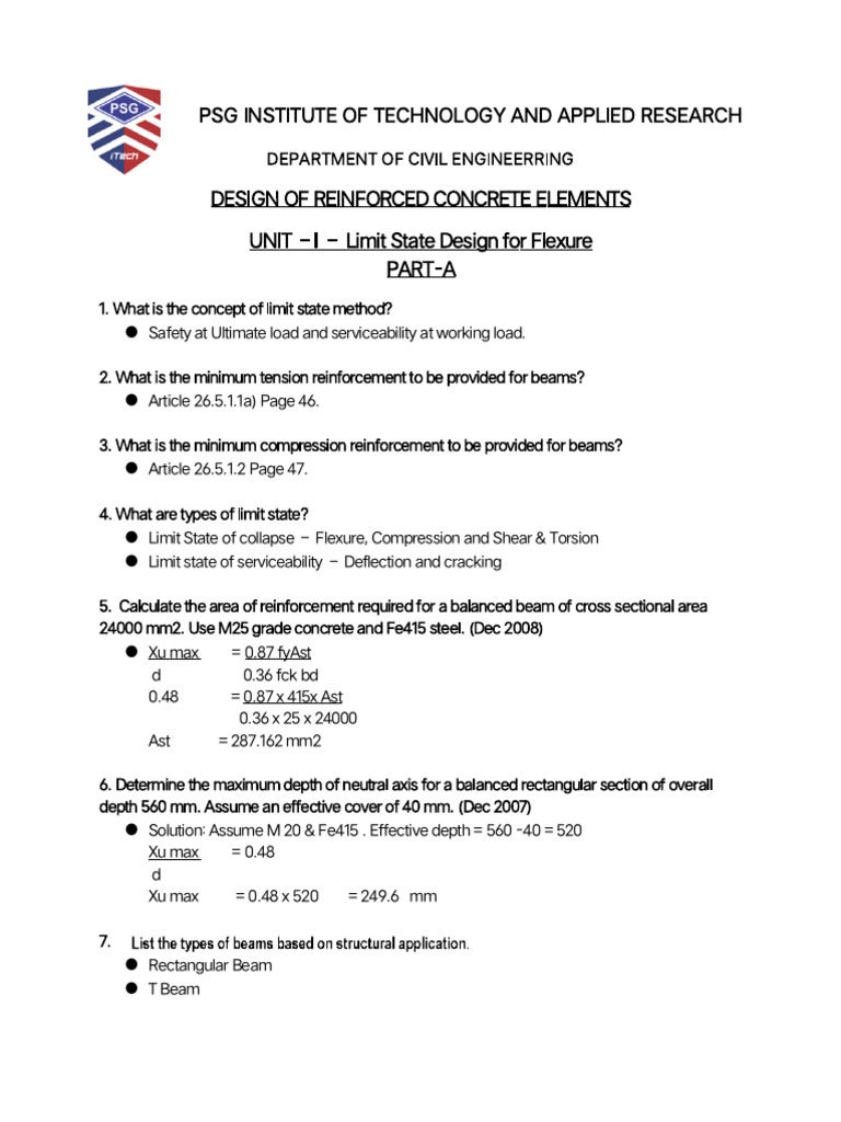 Unit 1A Two Marks | PDF