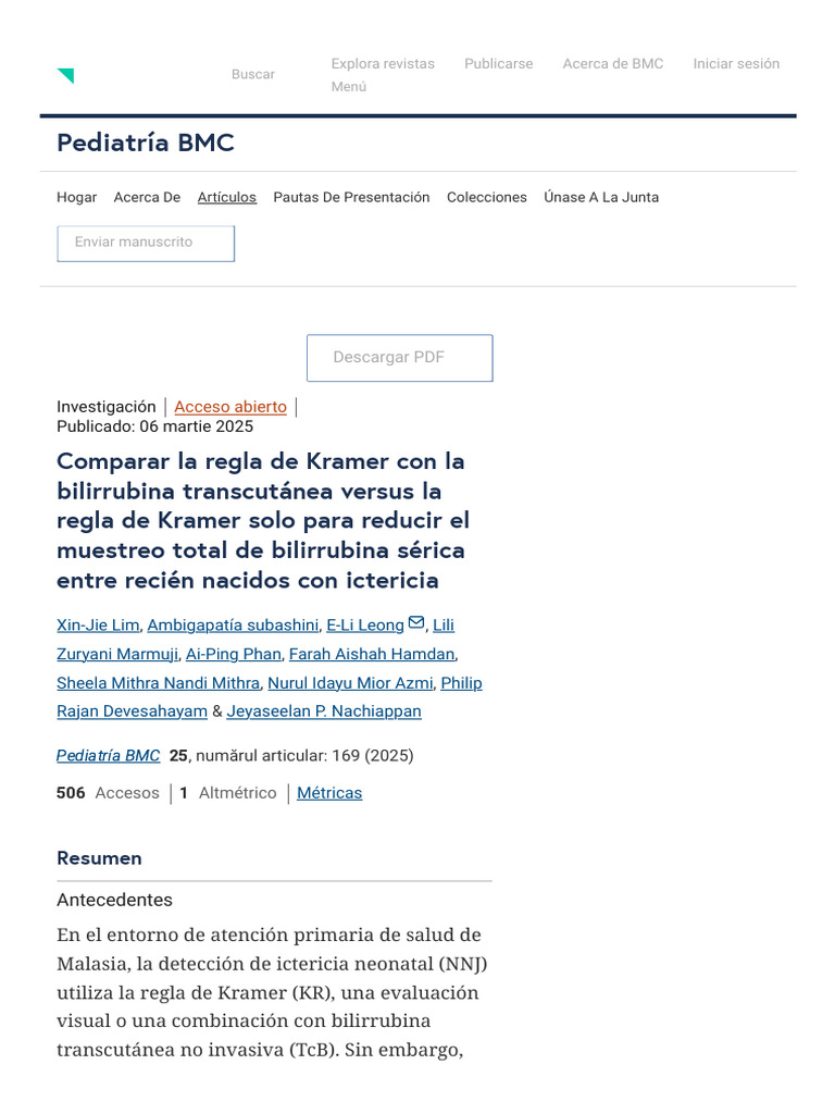 Comparing Kramer's Rule With Transcutaneous Bilirubin vs. Kramer | PDF ...