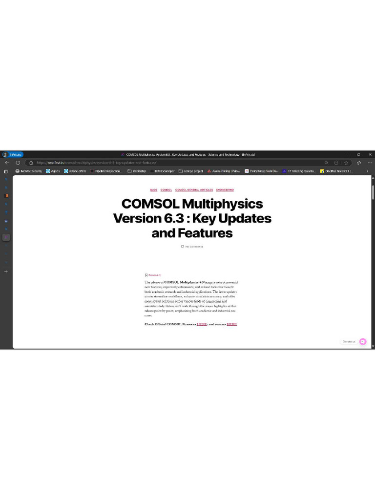 Comsol Multiphysics | PDF