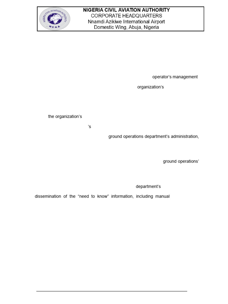 Ground Operations Inspection Checklist | PDF | Dangerous Goods | Safety