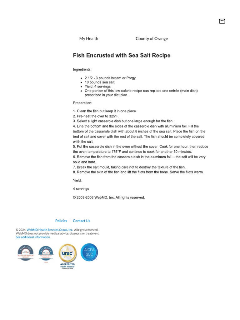 Recipe - Entrees - Fish Encrust Seasalt | PDF