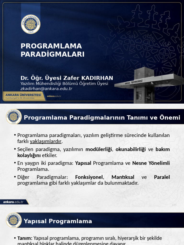 Week05-Programlama Paradigmaları | PDF