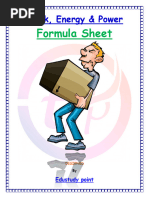 Work, Energy and Power - Formula Sheet (Edustudy Point) - Unlocked ...