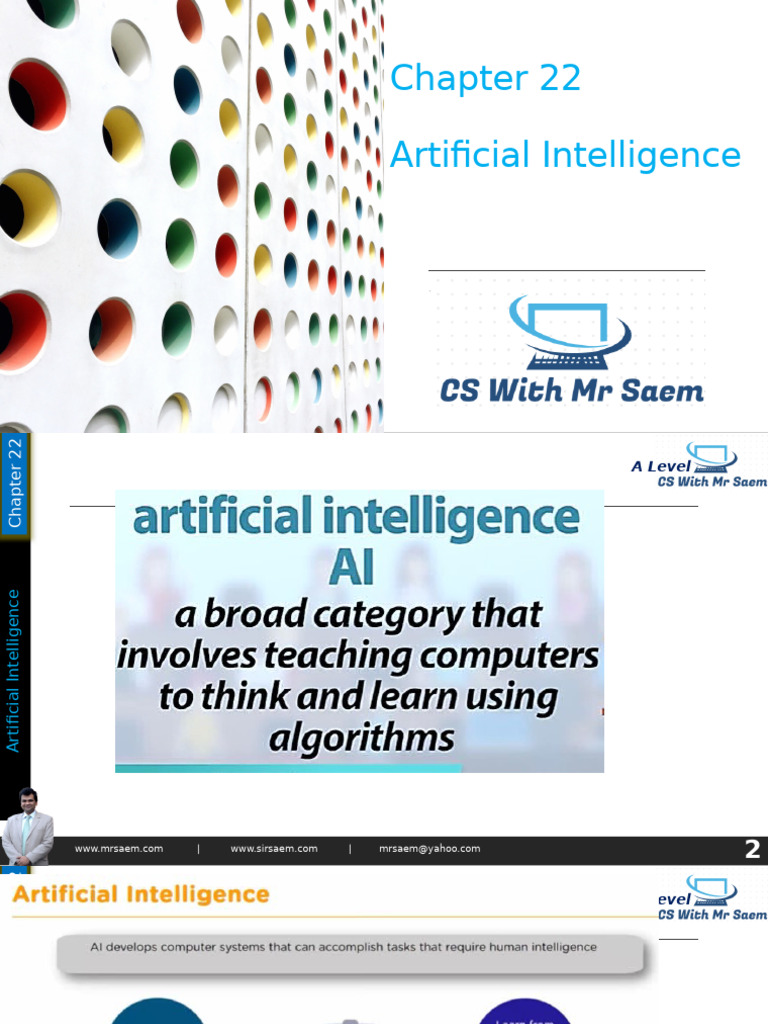 Chapter 22 Artificial Intelligence | PDF | Machine Learning ...