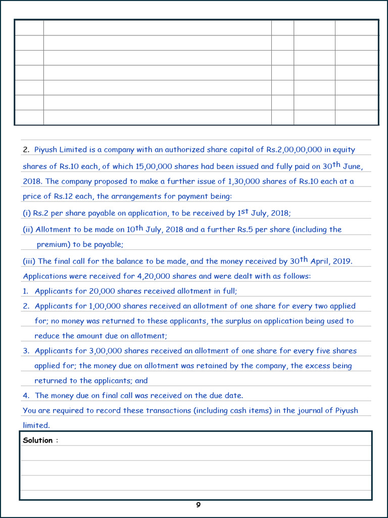 accounts exam paper | PDF | Debits And Credits | Equity (Finance)