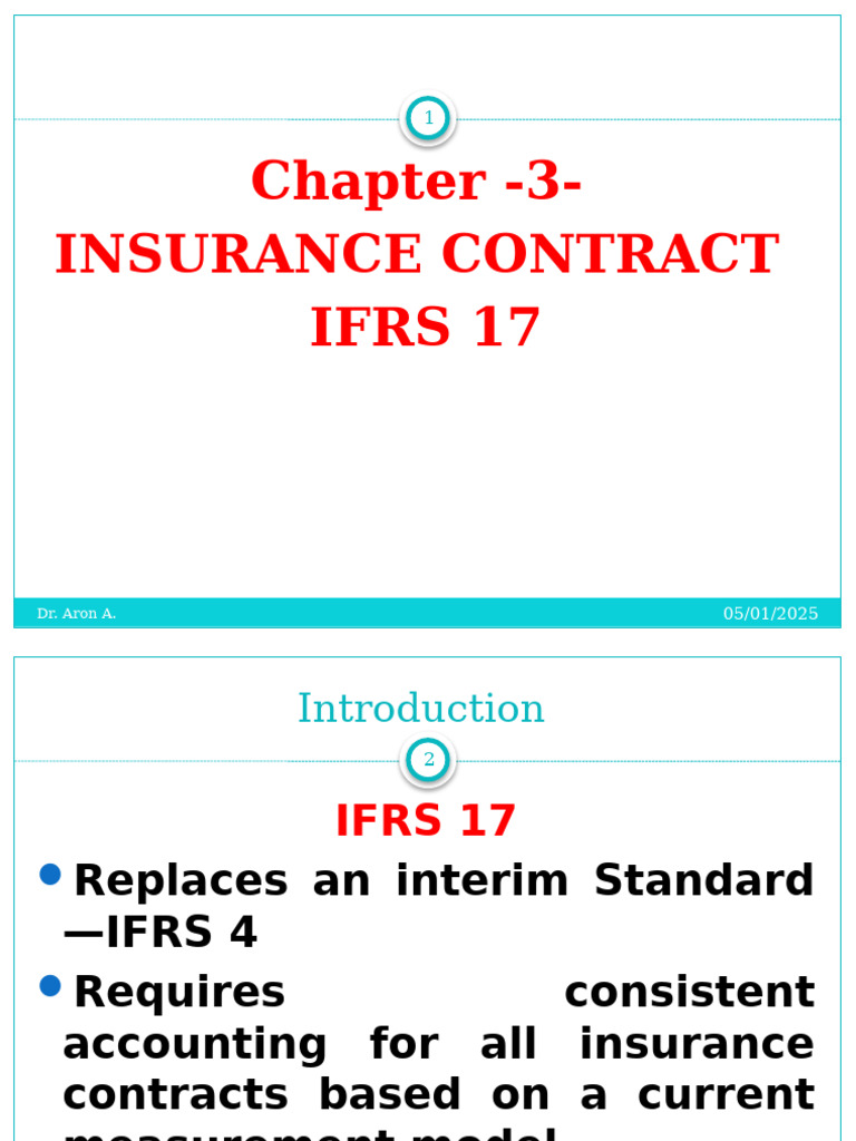 Understanding IFRS 17 Insurance Contracts | PDF | Risk | Probability