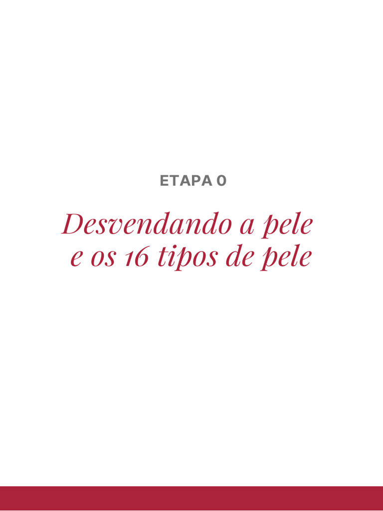 Tipos de Pele: Guia Completo e Anatomia | PDF | Pele | Morfologia ...