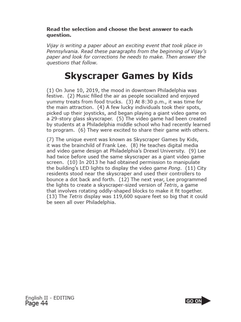 Skyscraper Games by Kids | PDF