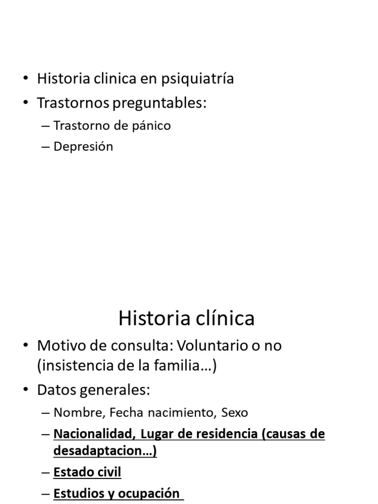 Psiquiatría - Diapos | PDF | Trastorno mental | Depresión (estado de ánimo)