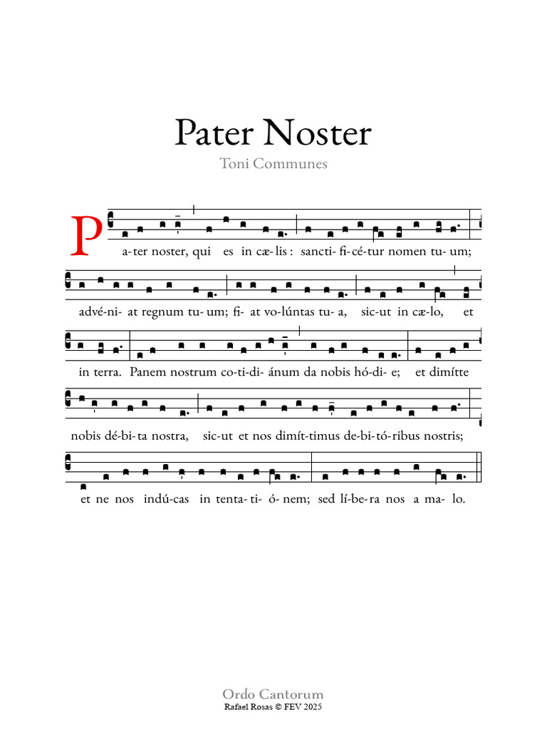 20 Pater Noster | PDF