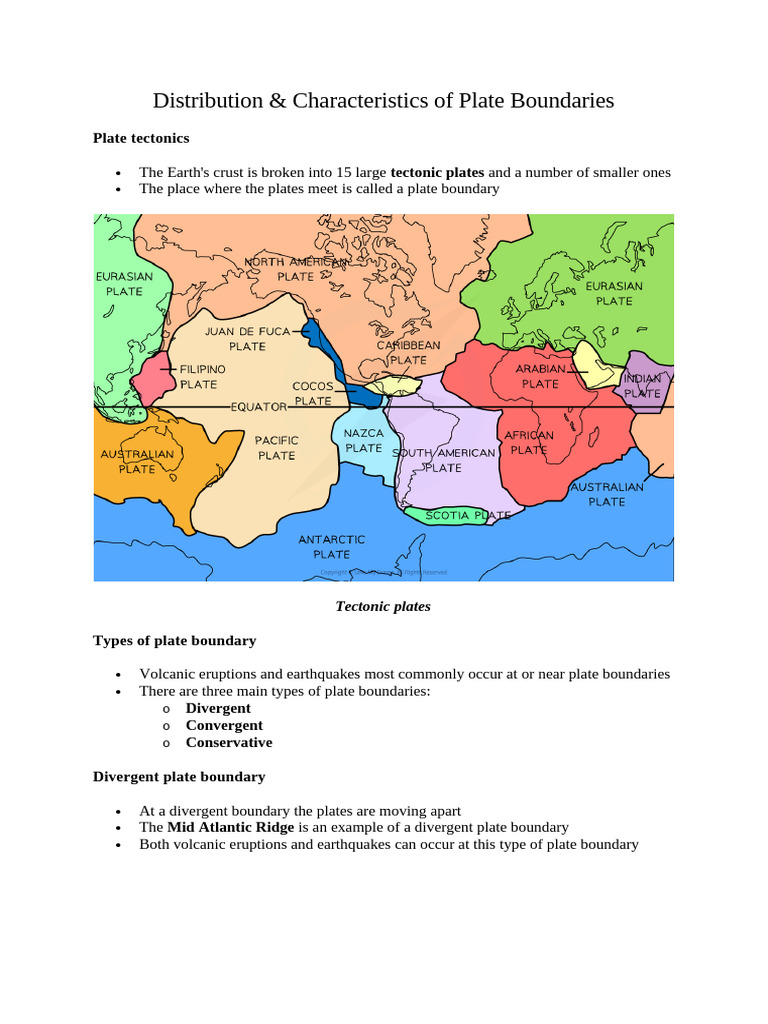 Plate Boundaries: Types and Hazards | PDF | Volcano | Plate Tectonics