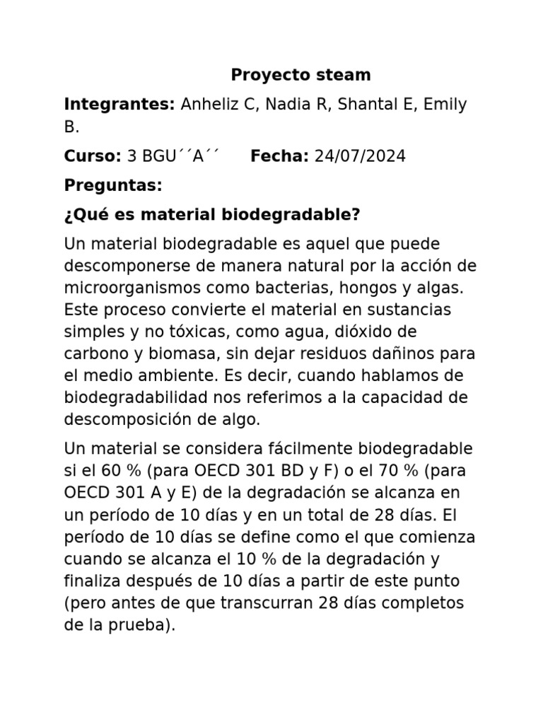 Proyecto Steam Listo 24 | PDF | Papel de pulpa) | Papel