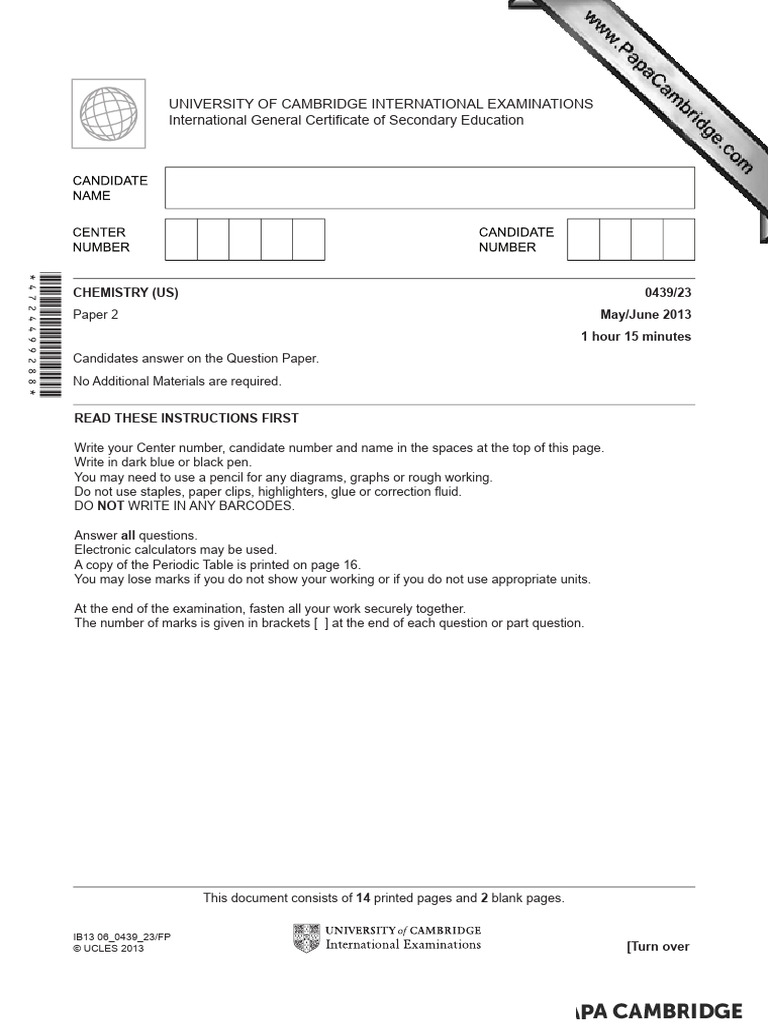 University of Cambridge International Examinations International ...