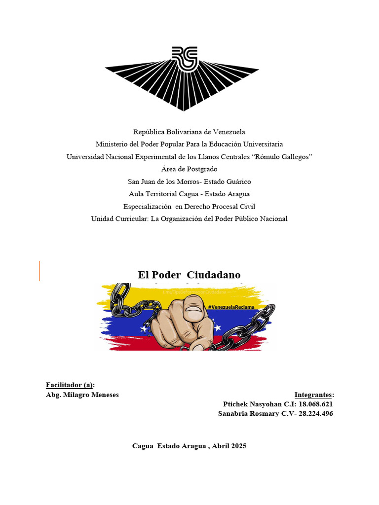 Infrome El Poder Ciudadano | PDF | Fiscal | Venezuela