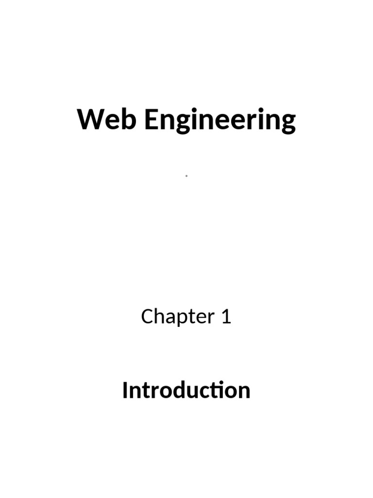 Chap 1 - Introduction | PDF
