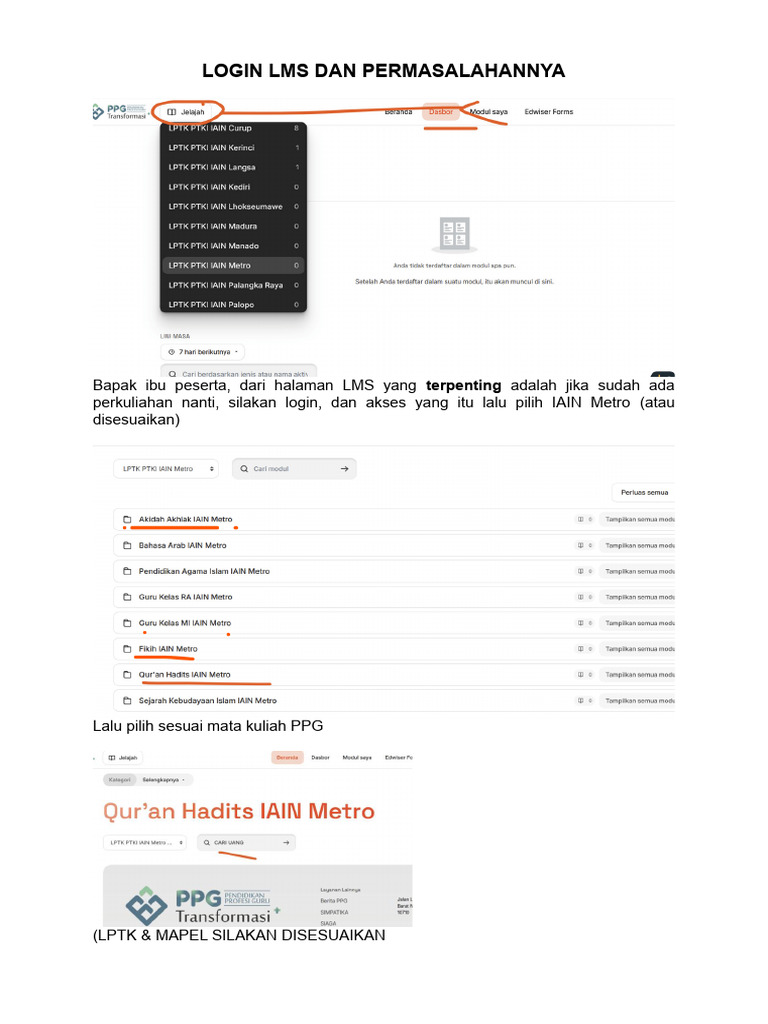 Login LMS Dan Permasalahannya | PDF